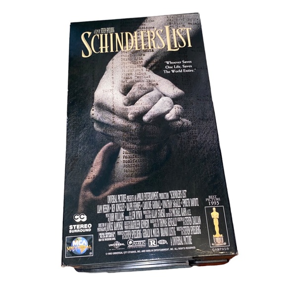 Schindler’s List | Media | Schindlers List Movie Vhs Tapes | Poshmark